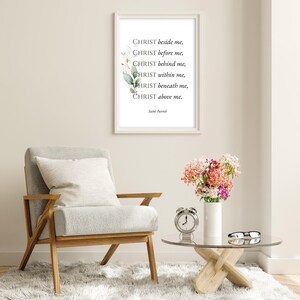 Christ With Me Prayer Printable, St Patrick Breastplate Prayer Digital ...