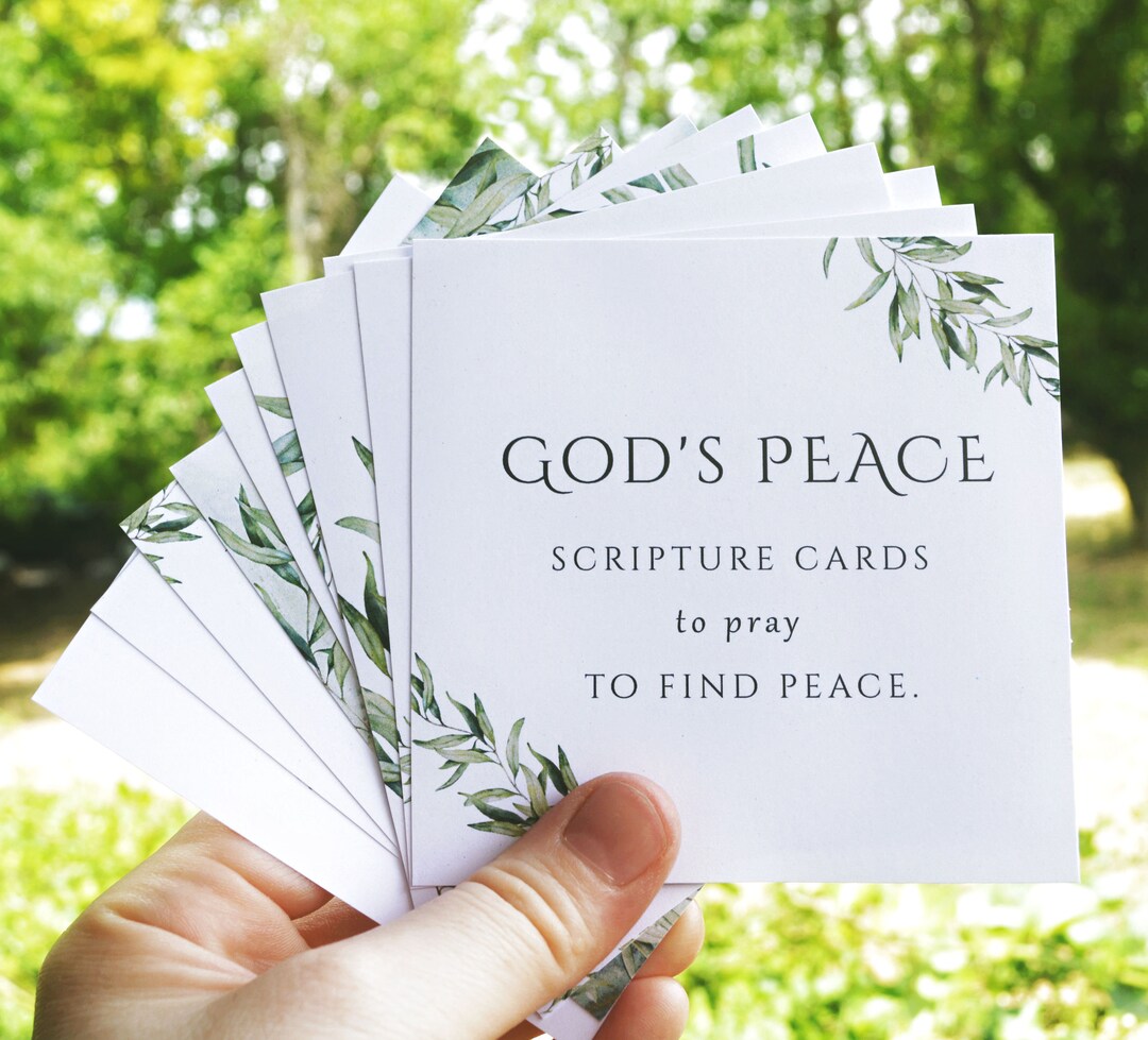 Scripture Cards Printable, Bible Verse Cards, Instant Download ...
