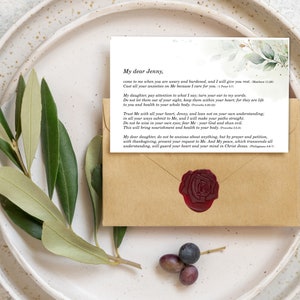 Personalized God's Healing Letter Printable, Personalized Scripture ...