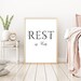 Rest in Him Printable, Rest in Him Wall Art Print, Rest in Him Wall ...