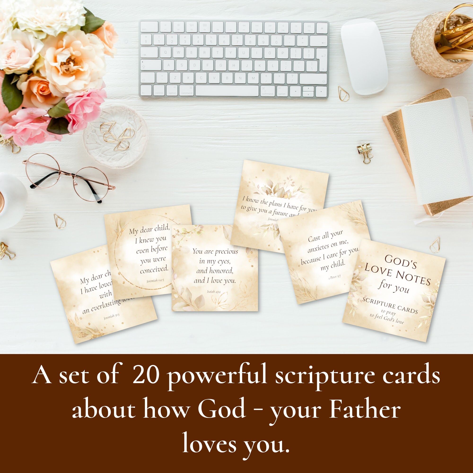 God's LOVE Notes Scripture Cards Printable, Bible Verse Cards, Gods ...