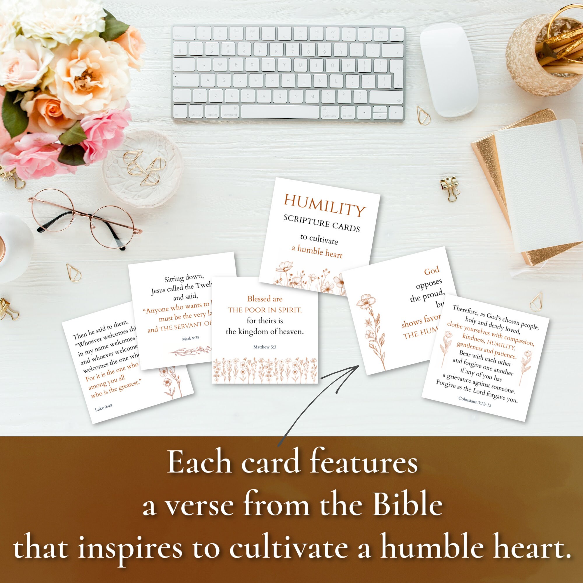 Humility Scripture Cards Printable, Humility Bible Verses Print ...