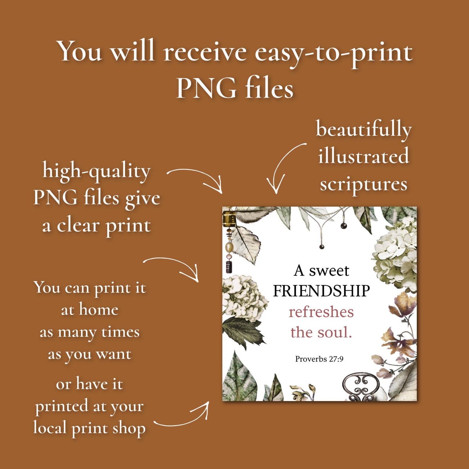 FRIENDSHIP Scripture Cards Printable, Friend Bible Verse Cards ...