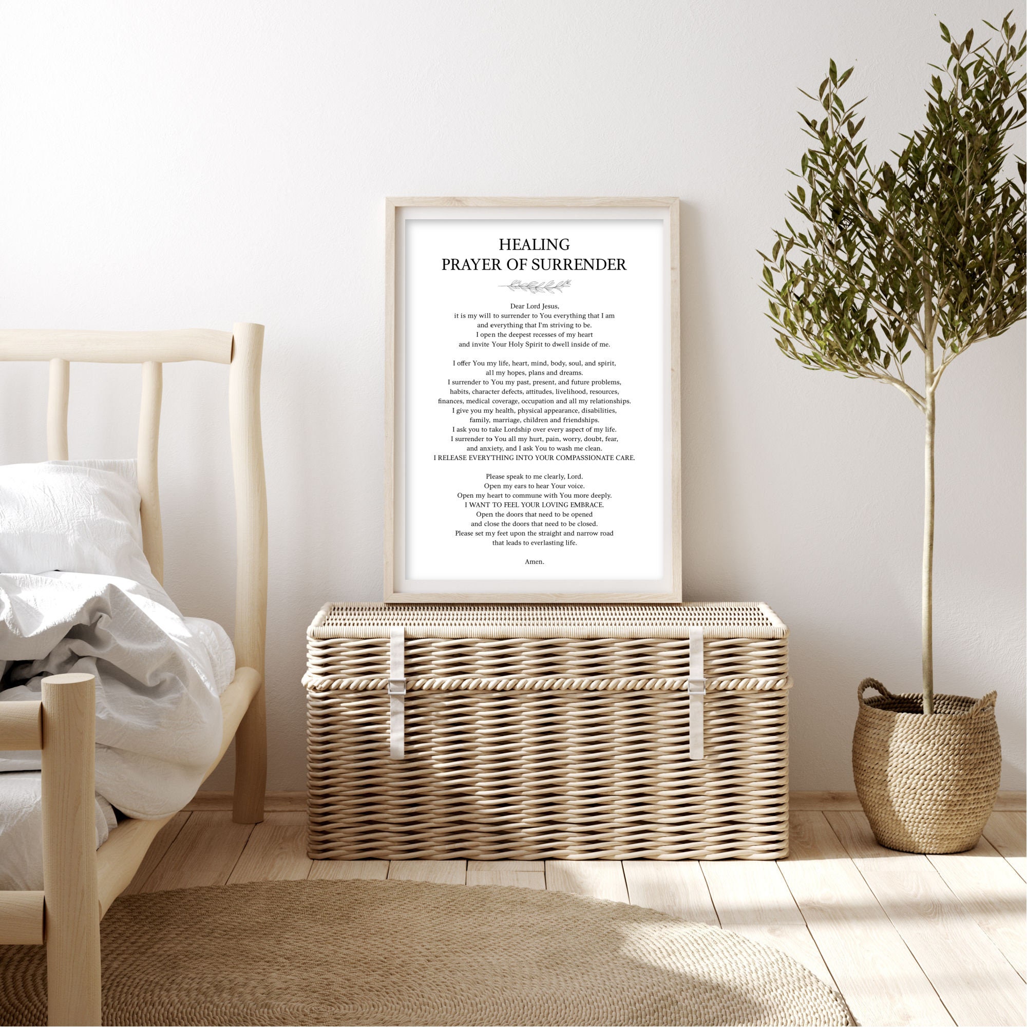 Prayer of Surrender Printable, Surrender Prayer, Healing Prayer ...