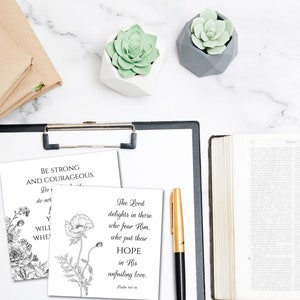 HOPE Scripture Cards Printable, HOPE Bible Verse Cards, Encouraging ...