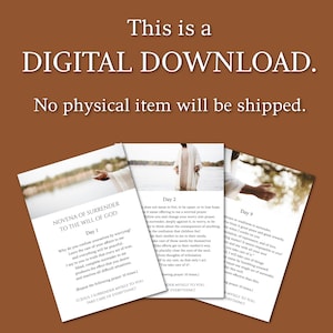 Novena of Surrender Prayer Cards Printable, Surrender Prayer, the ...
