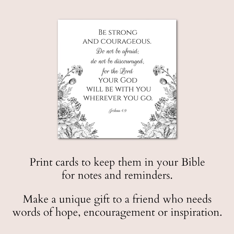 HOPE Scripture Cards Printable, HOPE Bible Verse Cards, Encouraging ...
