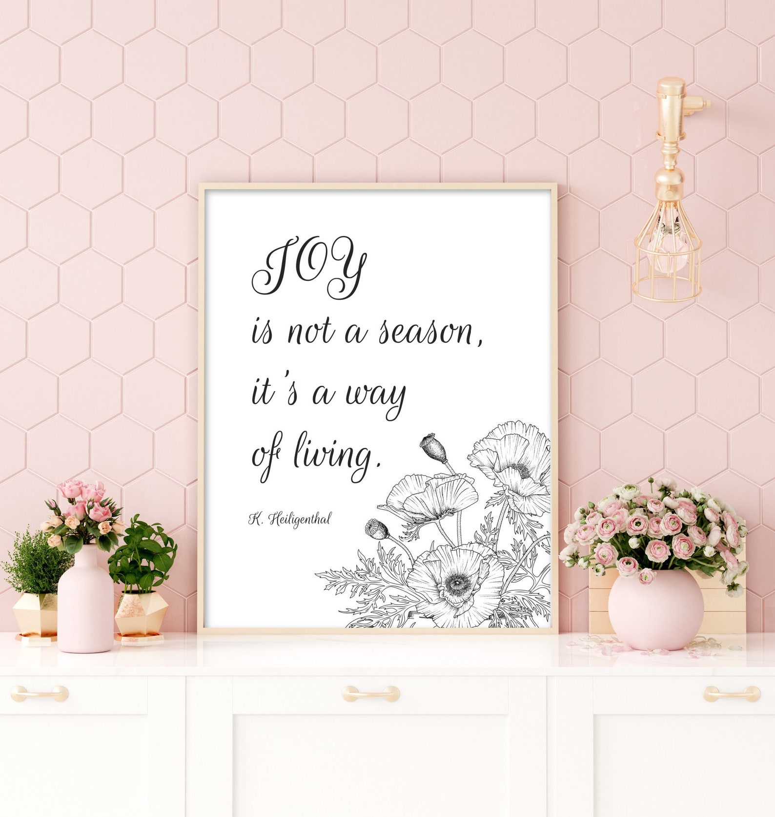 JOY Quote Printable, Joy Quote Wall Art, Joy is Not a Season Print, Joy ...