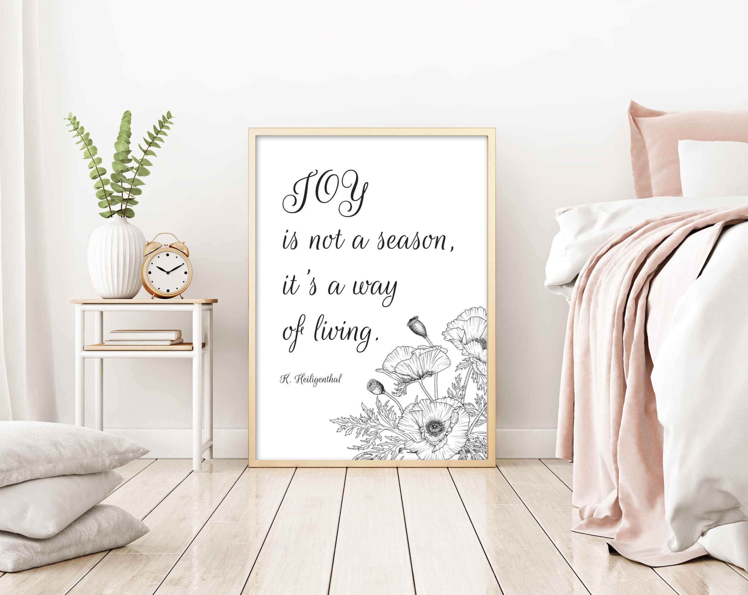 JOY Quote Printable, Joy Quote Wall Art, Joy is Not a Season Print, Joy ...