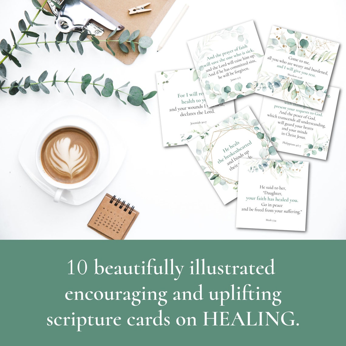 HEALING Scripture Cards Printable, Healing Bible Verse Cards, Healing ...