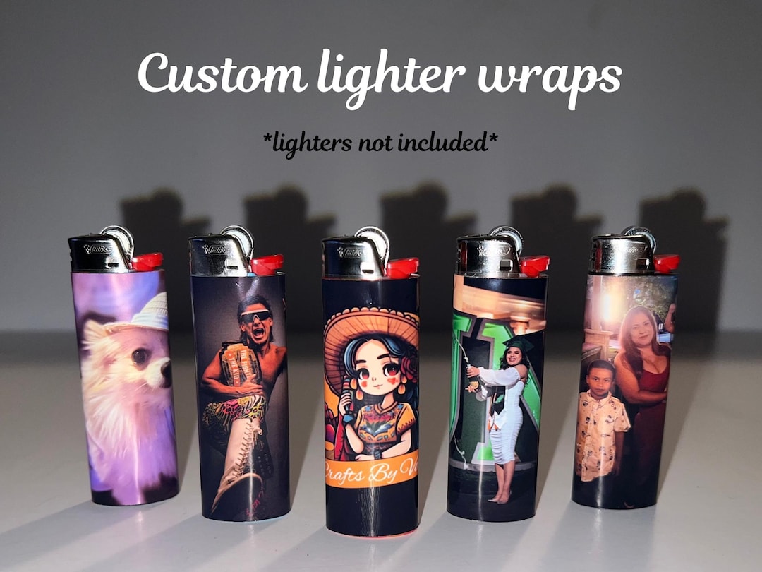 Custom Lighter Wraps Lighter Glossy Sticker (lighter Not Included) - Etsy