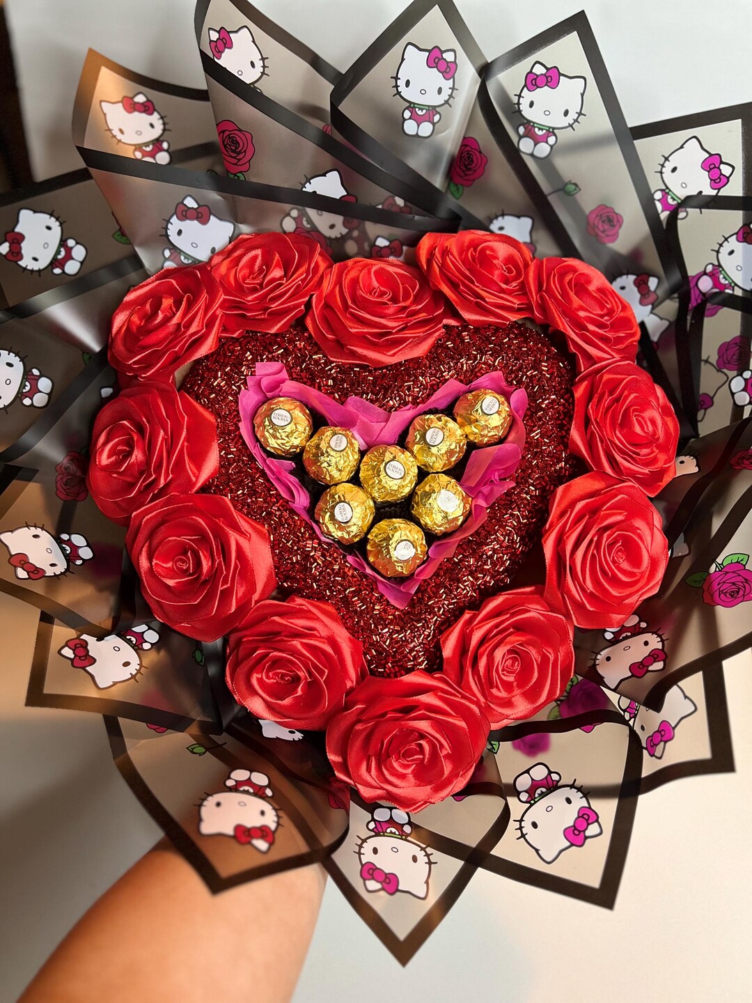 Hello Kitty Eternal Bouquet for Valentines - Etsy