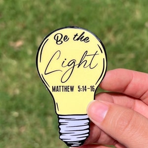 Be the Light Christian Sticker 3 Inches - Etsy