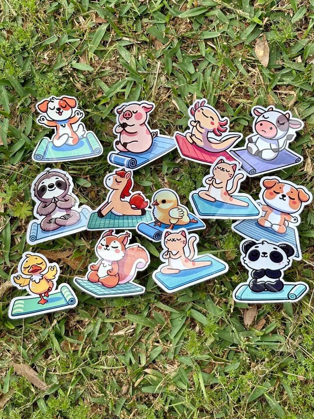 Yoga Animals Stickers, Cute Laptop Decals (3 Inch) - Etsy