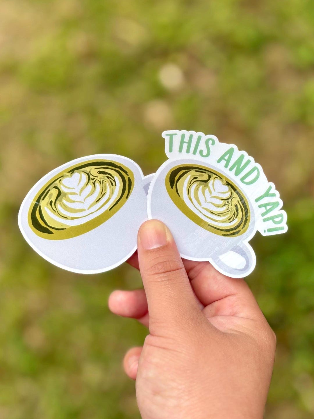 Matcha Latte Sticker - 3 Inch - Etsy