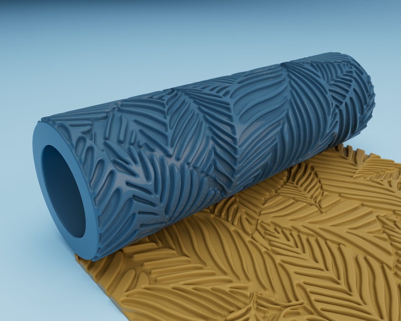 Tropical Pattern | Roller Texture | Polymer Clay | Hand Roller ...