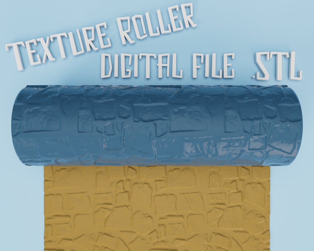 Cobblestone | Roller Texture | Polymer Clay | Hand Roller | Rolling Pin ...