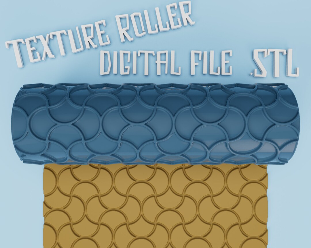Ornamental | Roller Texture | Polymer Clay | Hand Roller | Rolling Pin ...