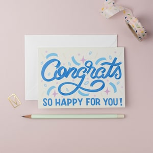 Congratulations Card Made in the UK - Etsy