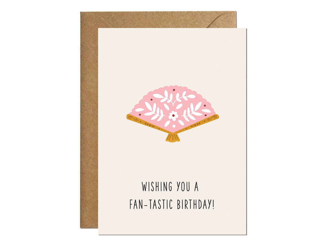 Fan-tastic Birthday Card Made in the UK - Etsy