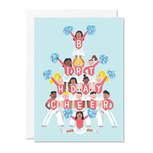 Personalised Cheerleader Birthday Card - Etsy UK