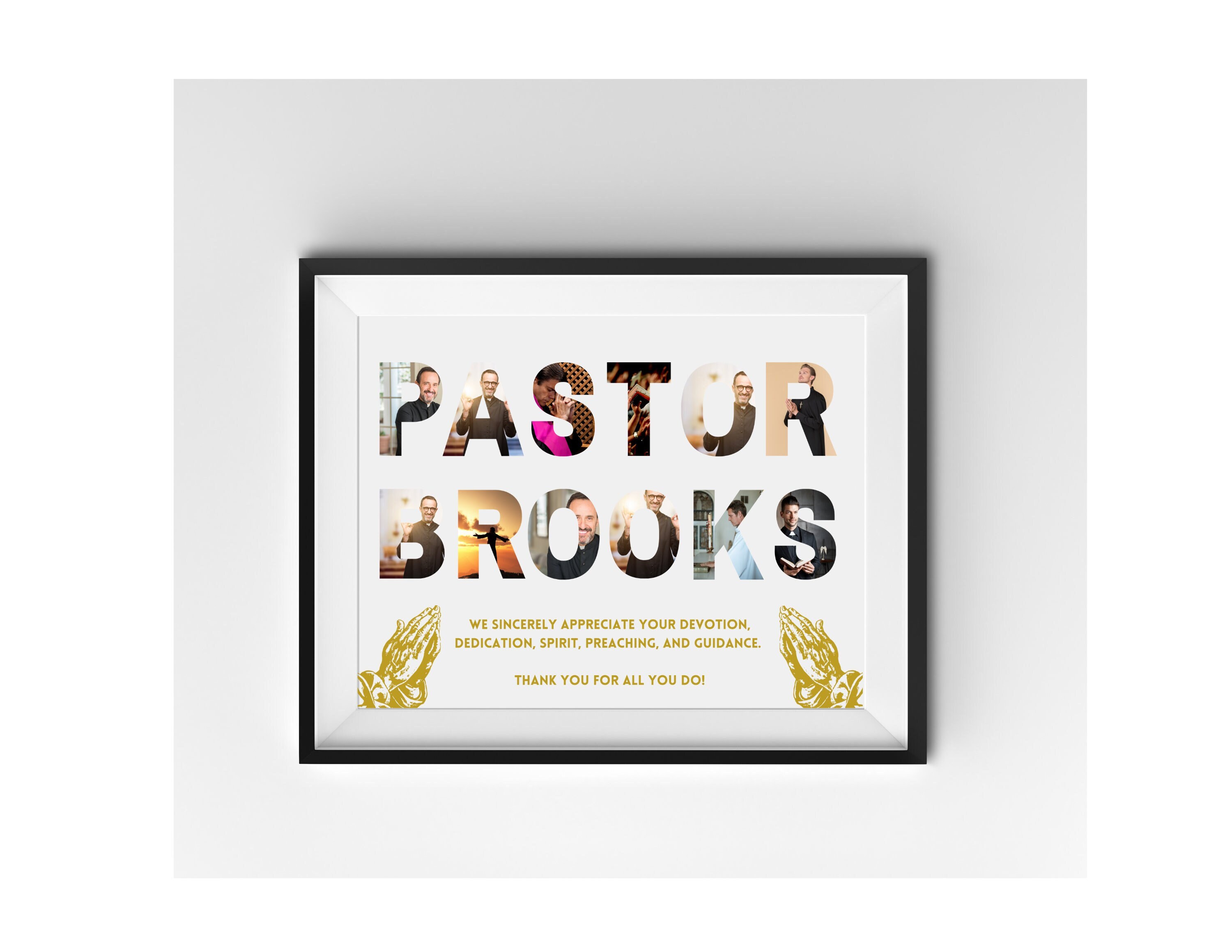 Pastor Gift Ideas, Pastor Appreciation Wall Decor, Retirement Gift ...