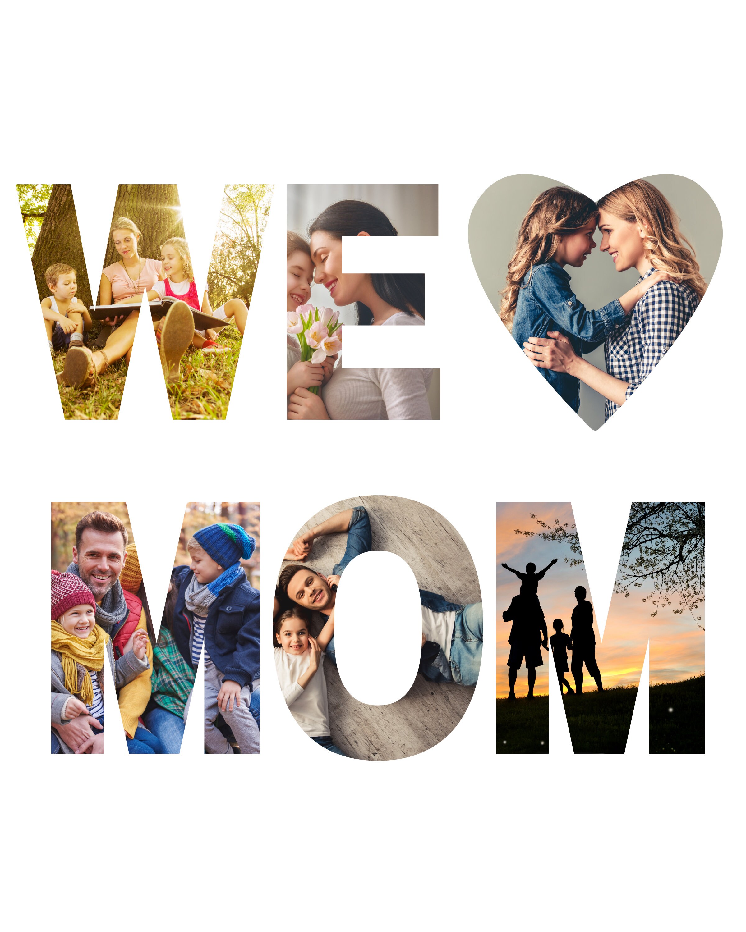 We Love Mom Photo Collage is the perfect gift for Mom Check | Etsy