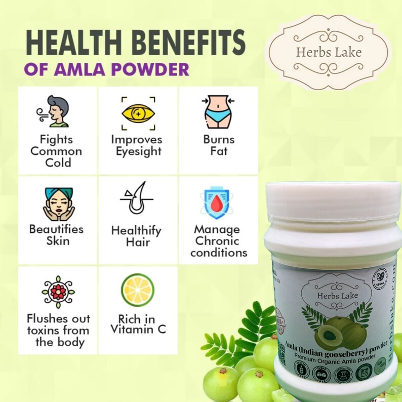 Amla Powder – Indian Gooseberry for Hair, Skin, Immunity & Vitamin C ...