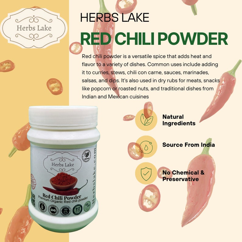 Indian Pure Red Chilli Powder - Authentic Spice for Bold Flavor - Etsy
