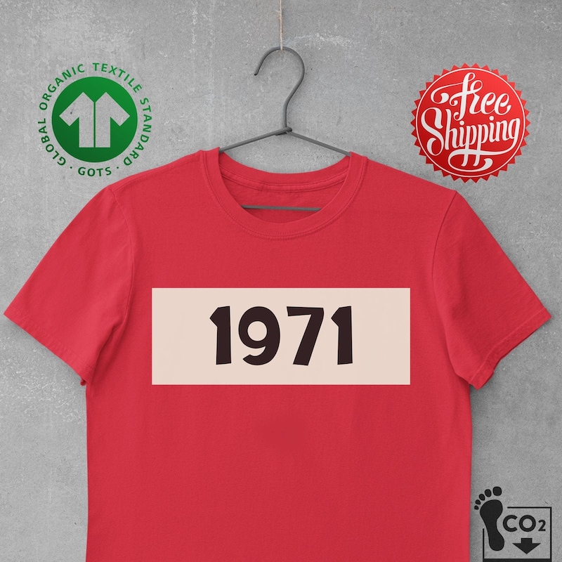 1971 Birthday Shirt - Etsy
