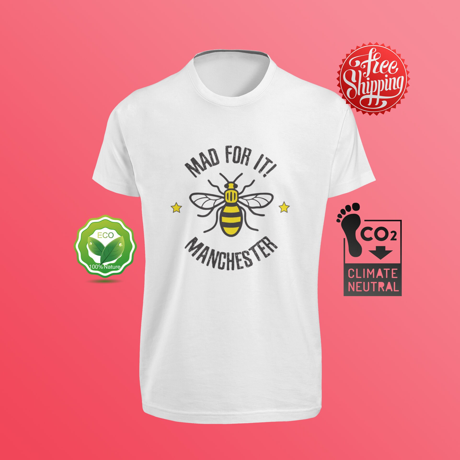 Manchester Bee, Manchester Bee Shirt, Iconic Manchester Worker Bee ...