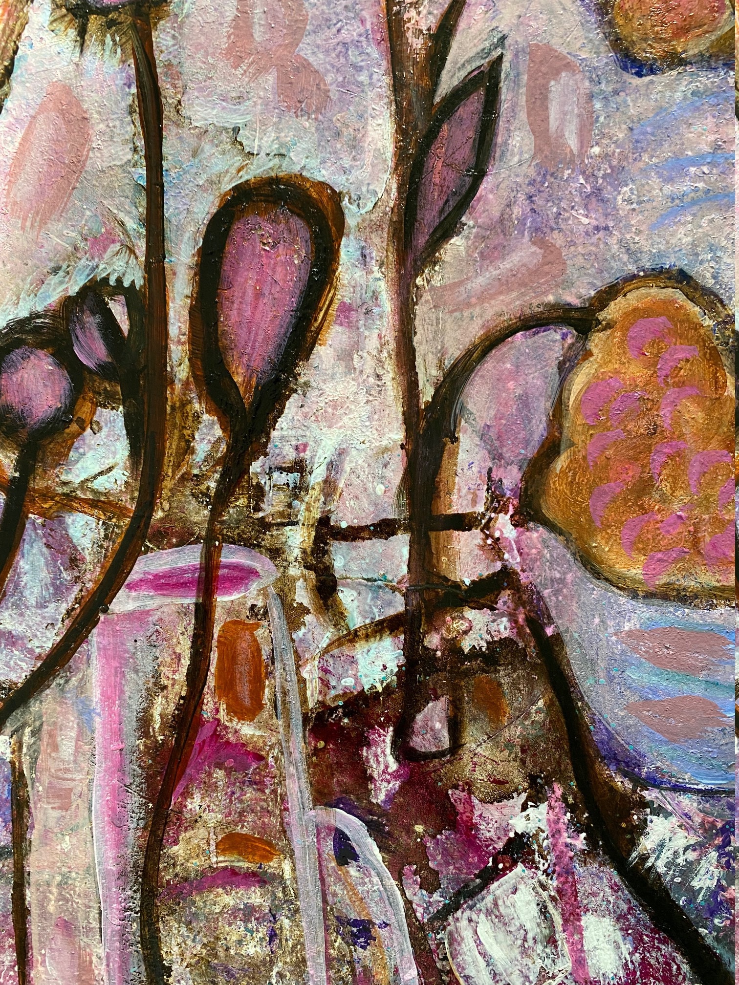 Title 'the Not-so Still Life' Acrylic & Ink on Paper 18x24 - Etsy UK