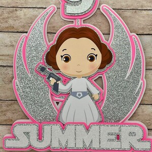 Star Wars Princess Leia Cake Topper Star Wars Cumpleanos Star Wars Party Decor Etsy Canada