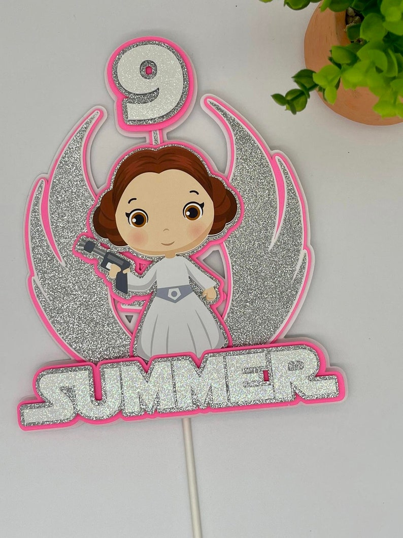 Star Wars Princess Leia Cake Topper Star Wars Birthday - Etsy