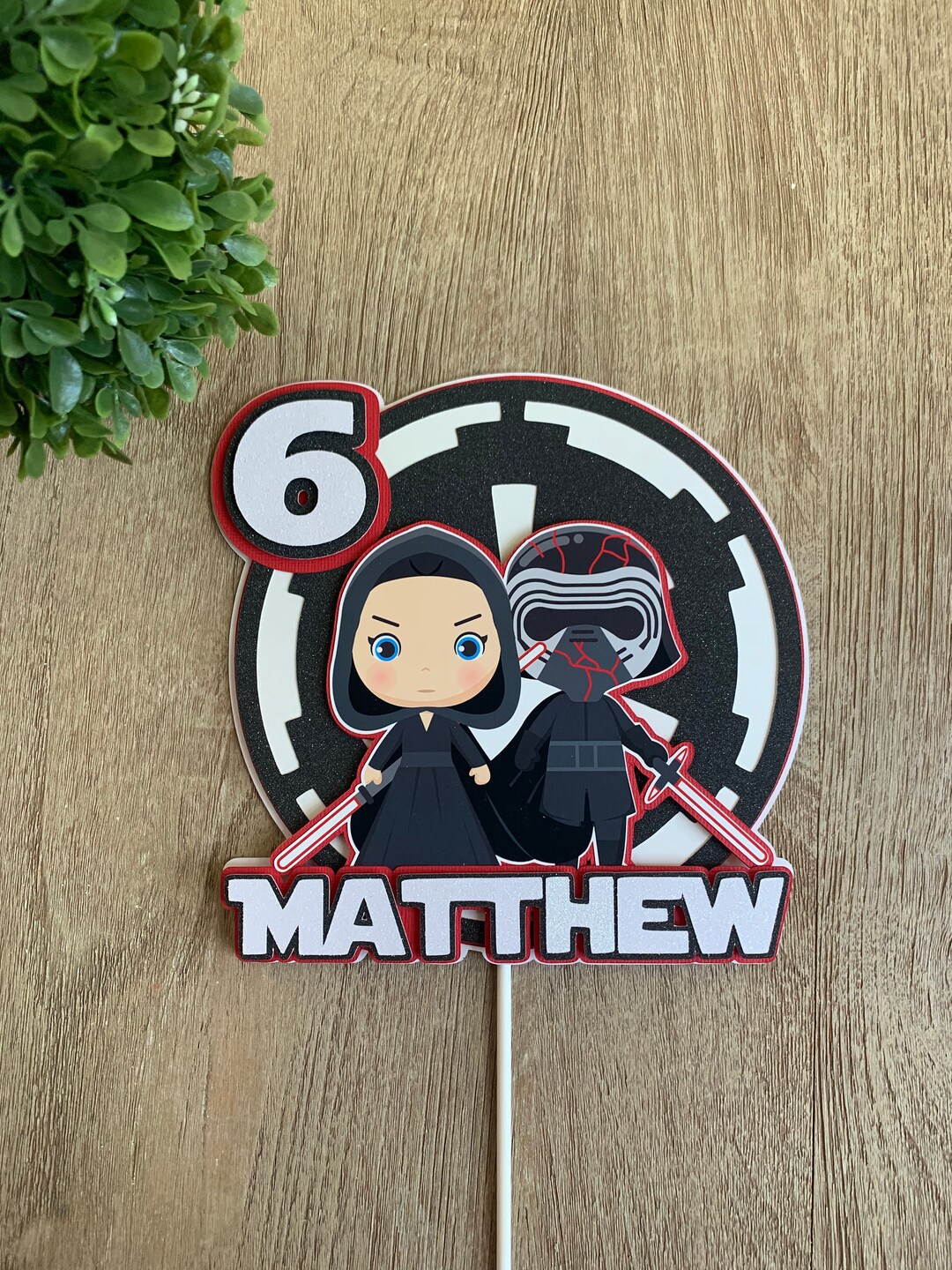 Star Wars Kylo & Rey Cake Topper / Cumpleaños De Star Wars - Etsy