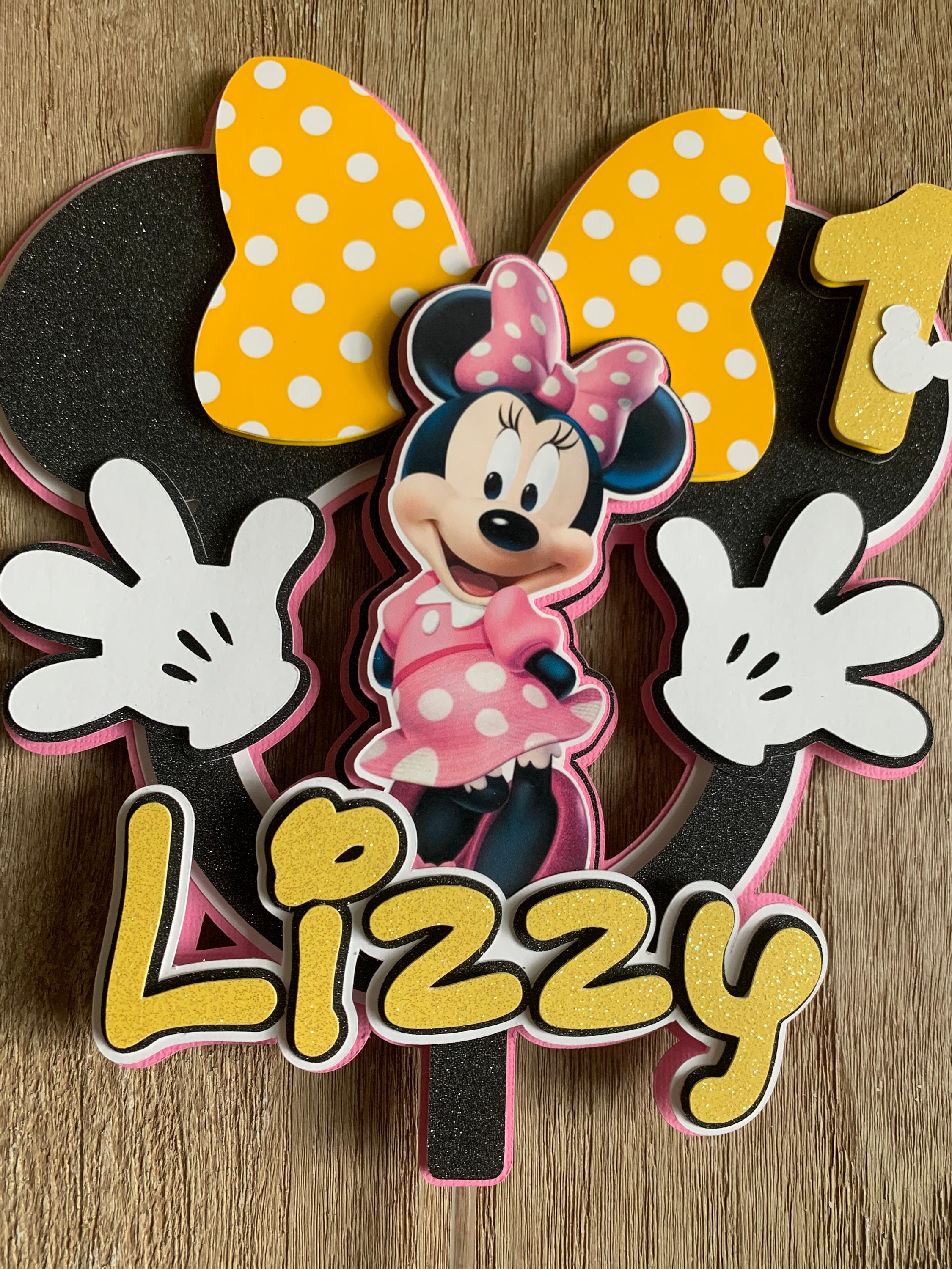 Minnie Mouse cake topper Minnie Mouse birthday topper | Etsy
