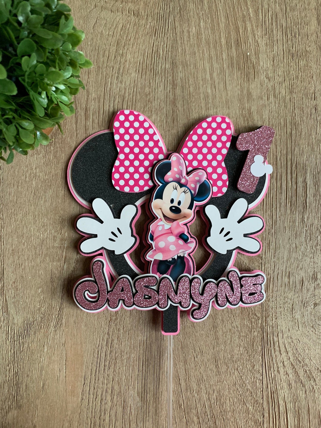 Minnie Mouse Cake Topper Minnie Mouse Topper De Cumpleaños - Etsy