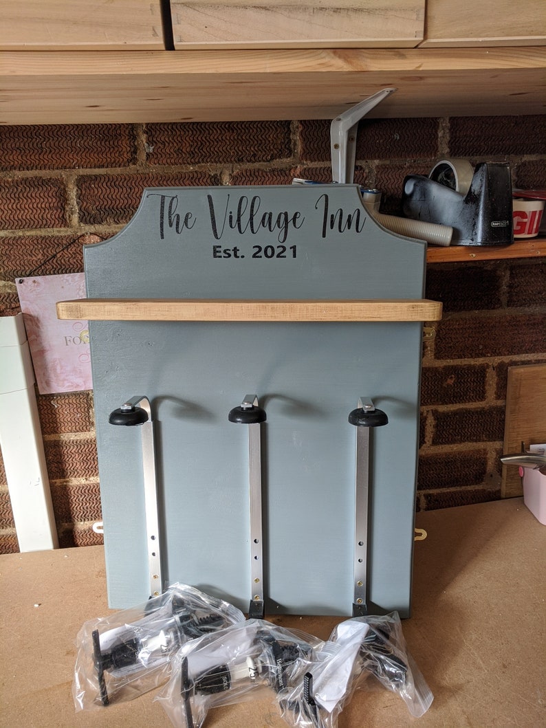 Handmade Pine Optics Bar Personalised Home Bar Wall Mounted | Etsy UK