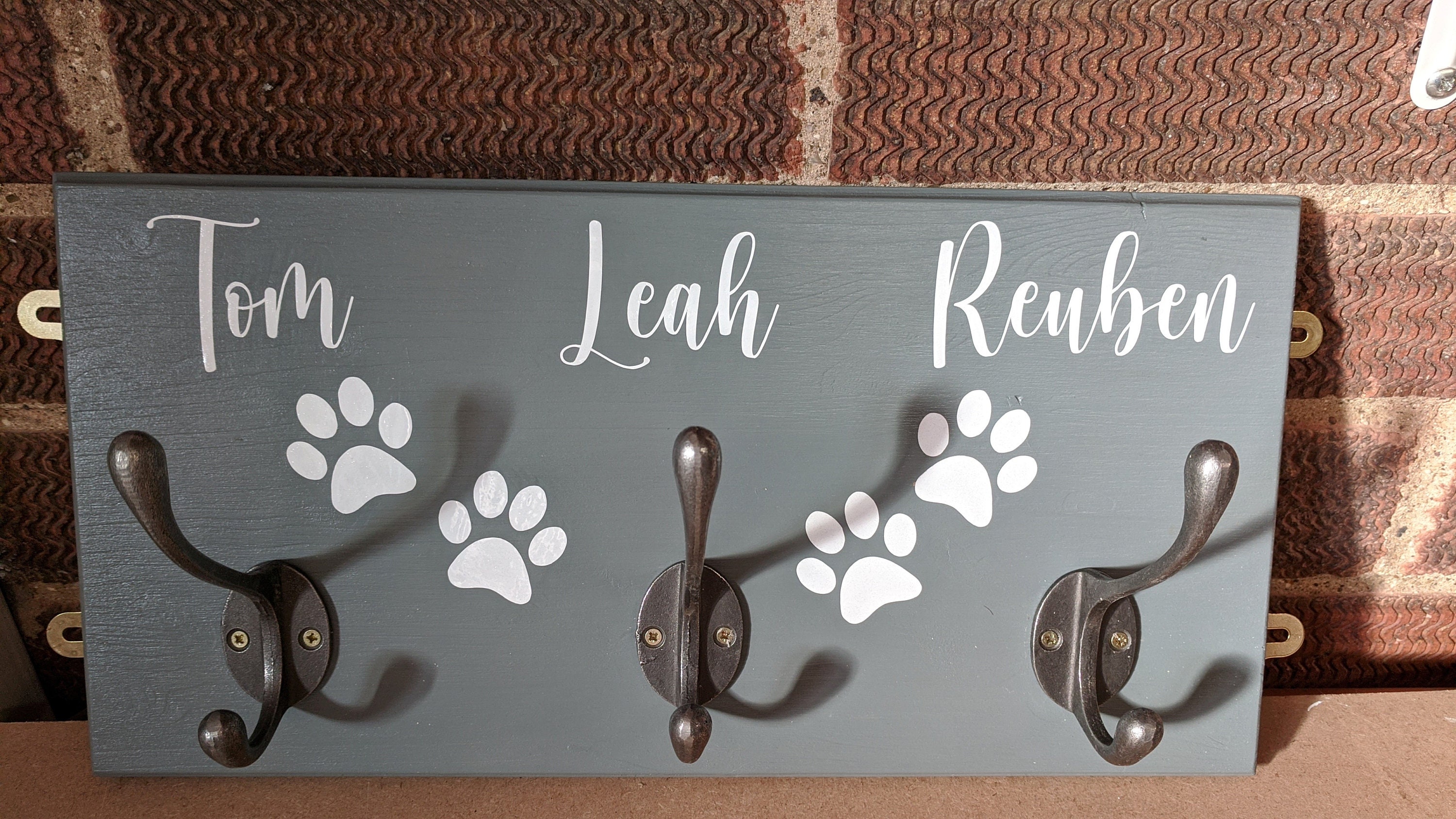 Pine Dog Lead Hanger Dog Lead Hook Personalised Dog - Etsy