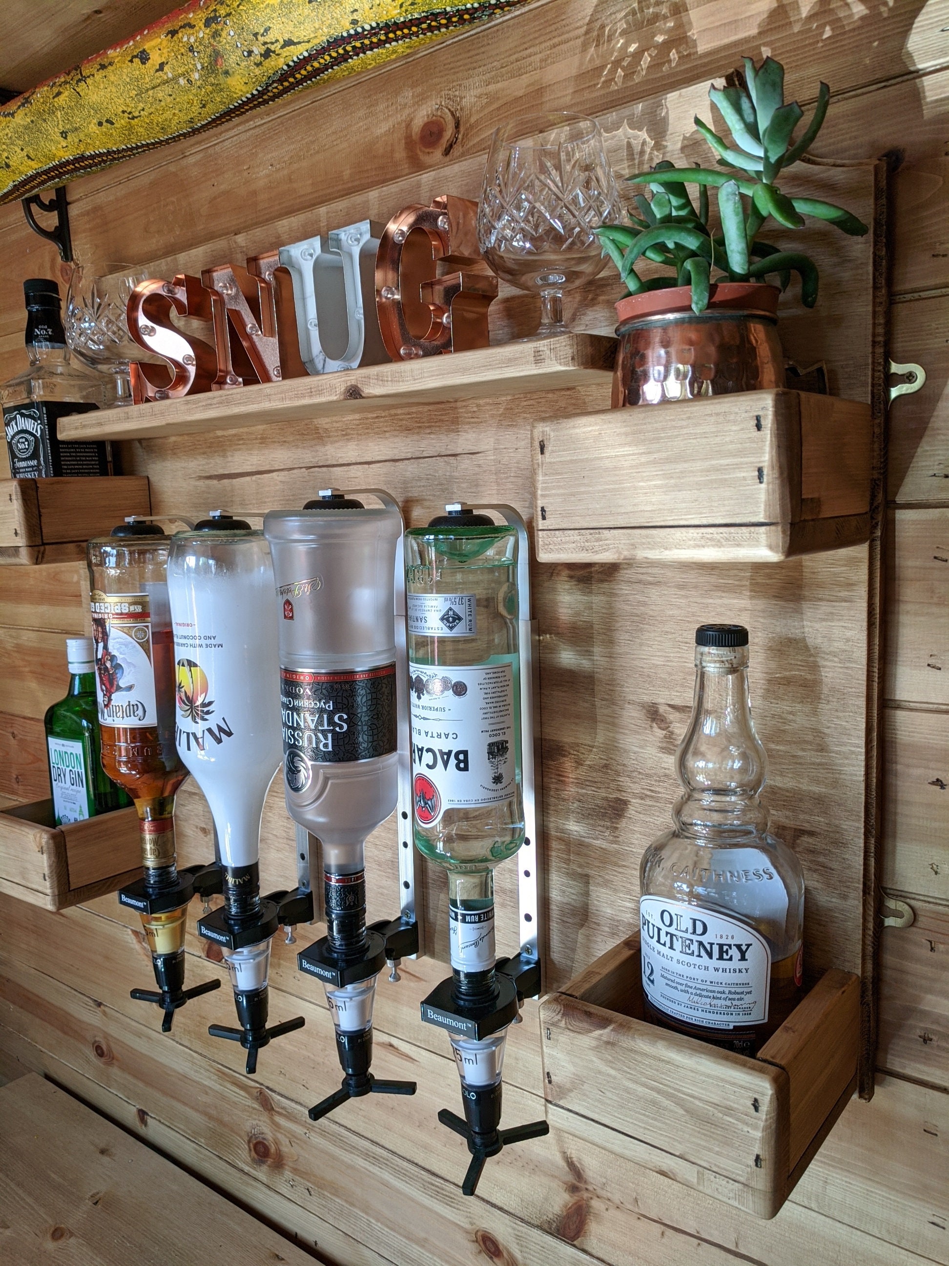 Personalised Optics Bar Home Bar Wall Mounted Bar Beaumont - Etsy UK