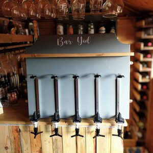 Handmade Pine Optics Bar, Personalised, Home Bar, Wall Mounted Optics ...