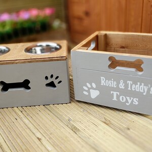 Handmade dog toy storage box/ personalised dog gift/dog | Etsy