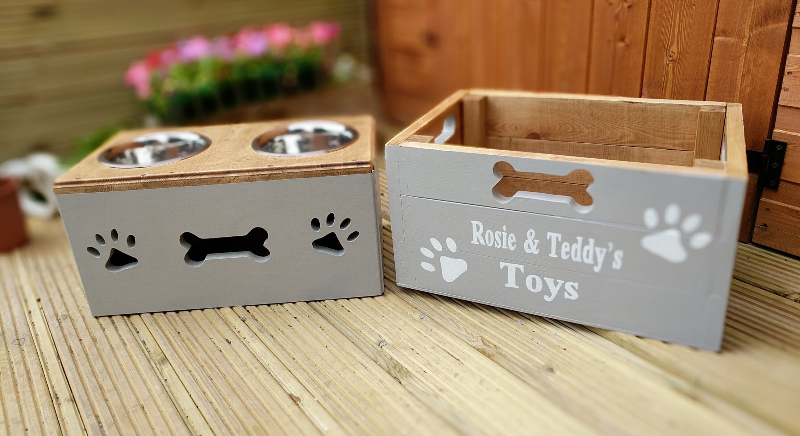 Handmade dog toy storage box/ personalised dog gift/dog | Etsy