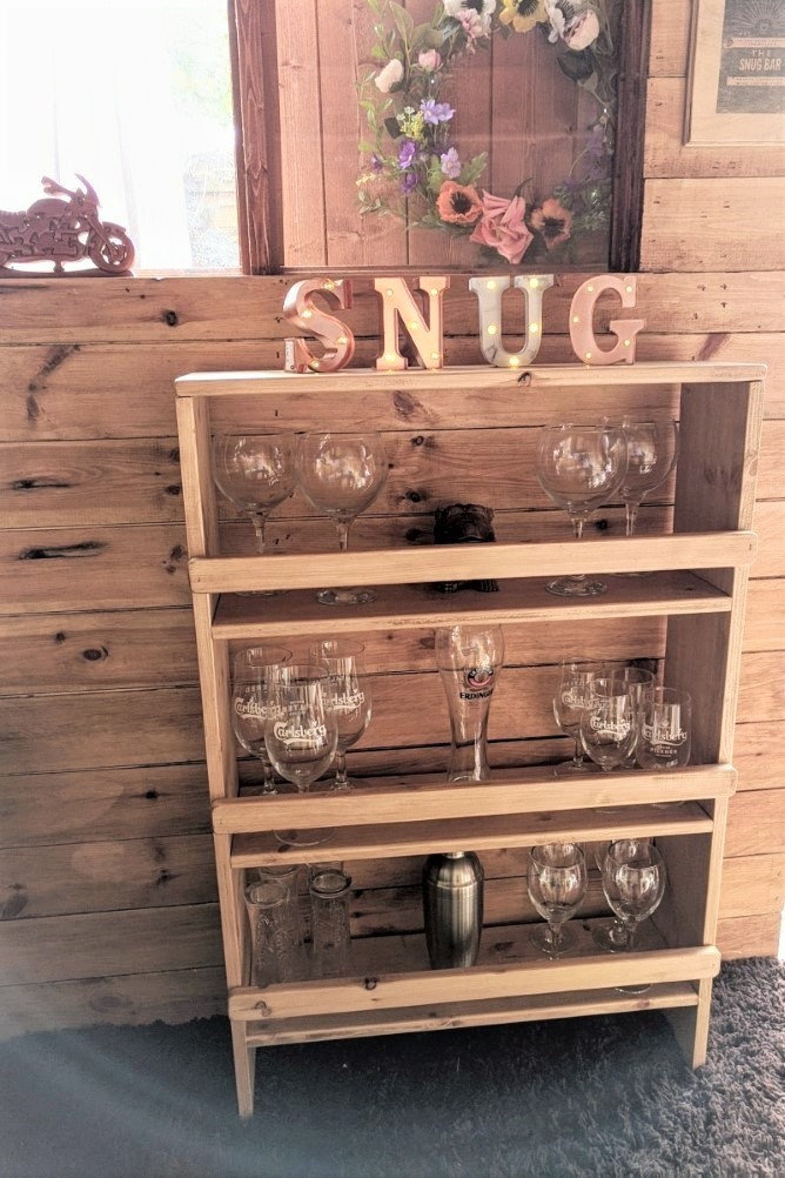 Pine Drinks Unitdrinks Cabinet Home Bar Pine Bookcase - Etsy UK