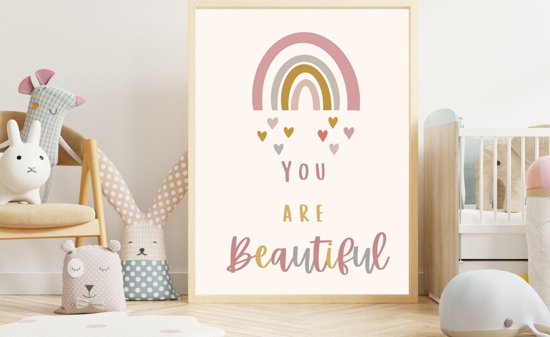 You Are Beautiful Poster DIGITAL DOWNLOAD Wall Art Decor - Etsy