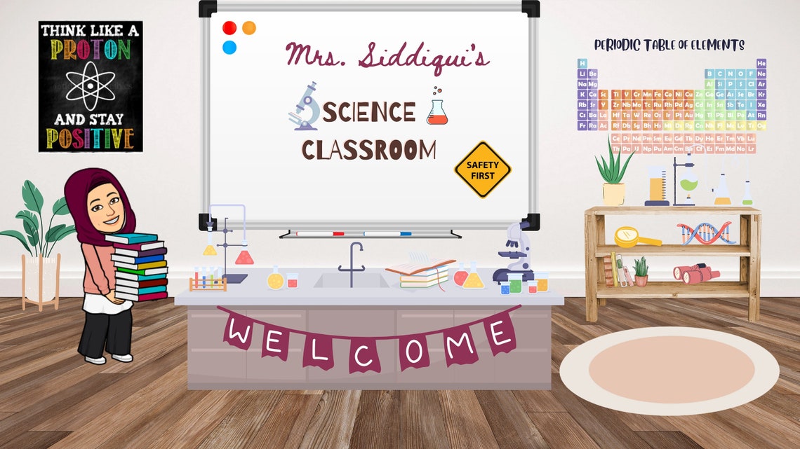 Bitmoji Science Classroom - Etsy