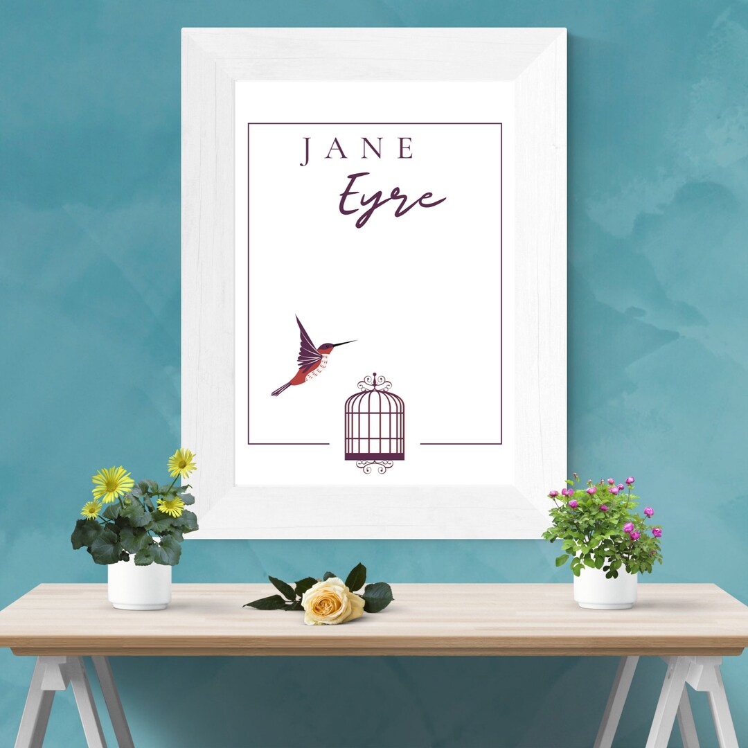Jane Eyre Printable, A2, Instant Download Poster, Literary Poster ...