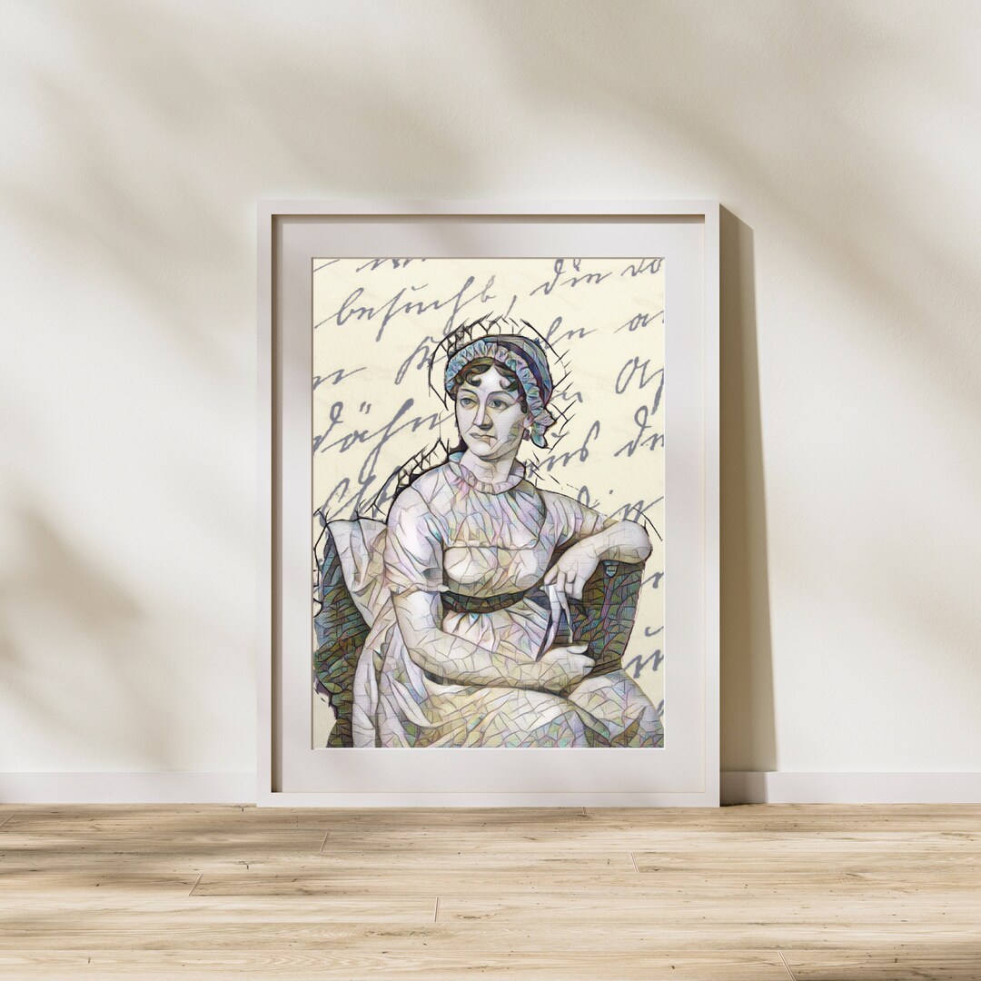 Jane Austen A2 Digital Download, Digital Image, Printable, Digital Art ...
