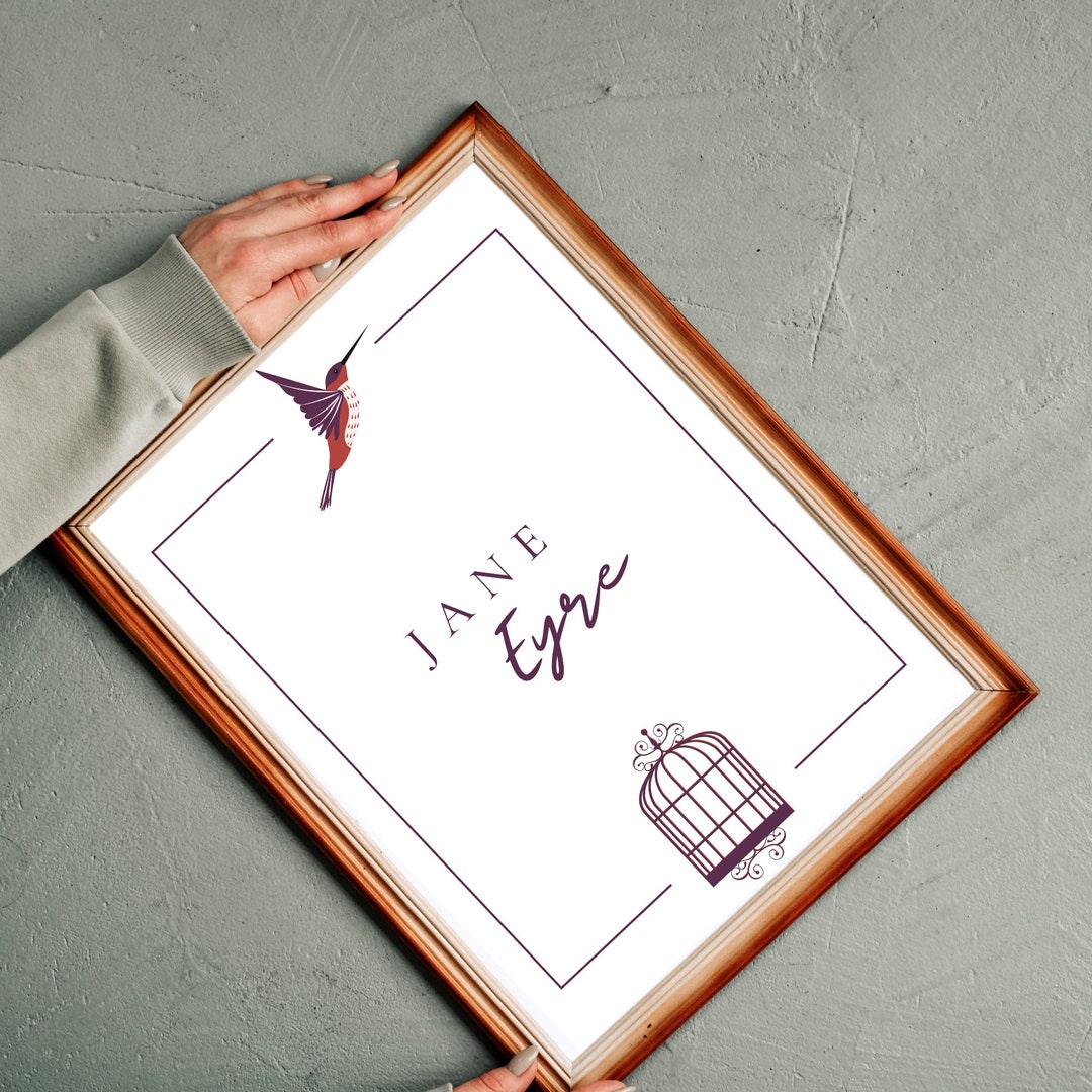 A4 Jane Eyre Quote, Charlotte Bronte Quote Print, Book Quote, Charlotte ...