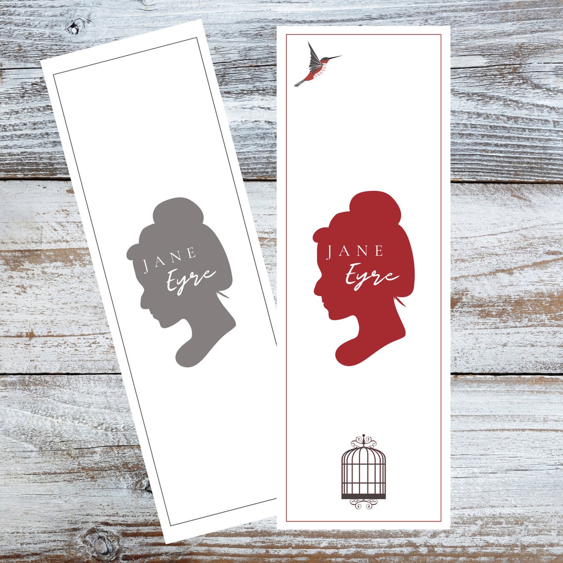 Set of 3 Printable Bookmarks, Printable Bookmarks Jane Eyre Inspired ...